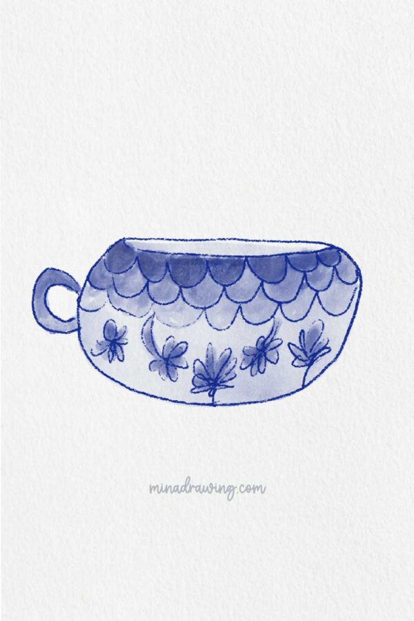 18 Easy Teacup Drawing Ideas • Mina Drawing