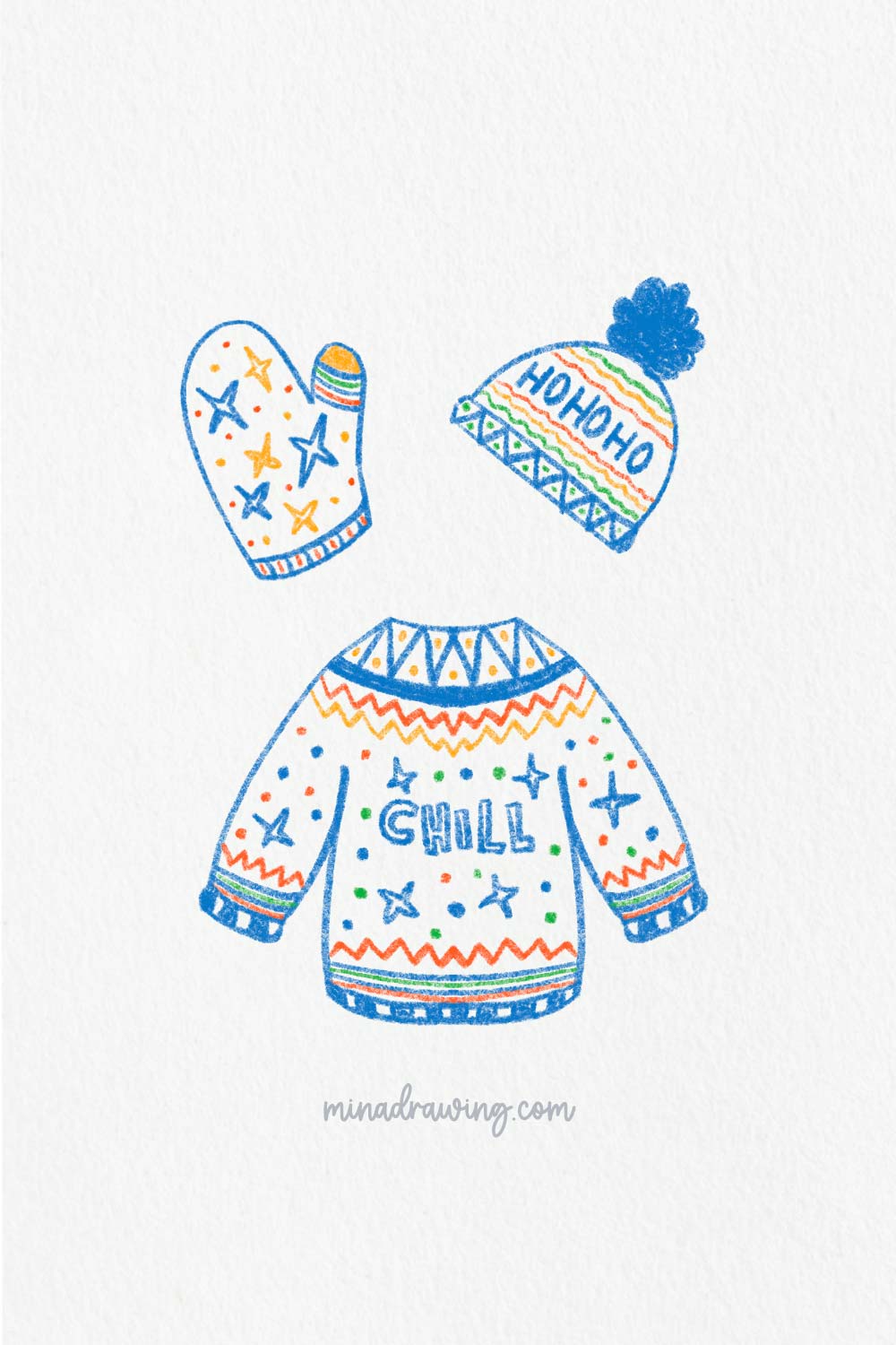 11 Easy Christmas Drawing Ideas • Mina Drawing