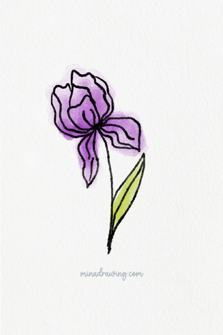 15 Easy Flower Drawing Ideas • Mina Drawing