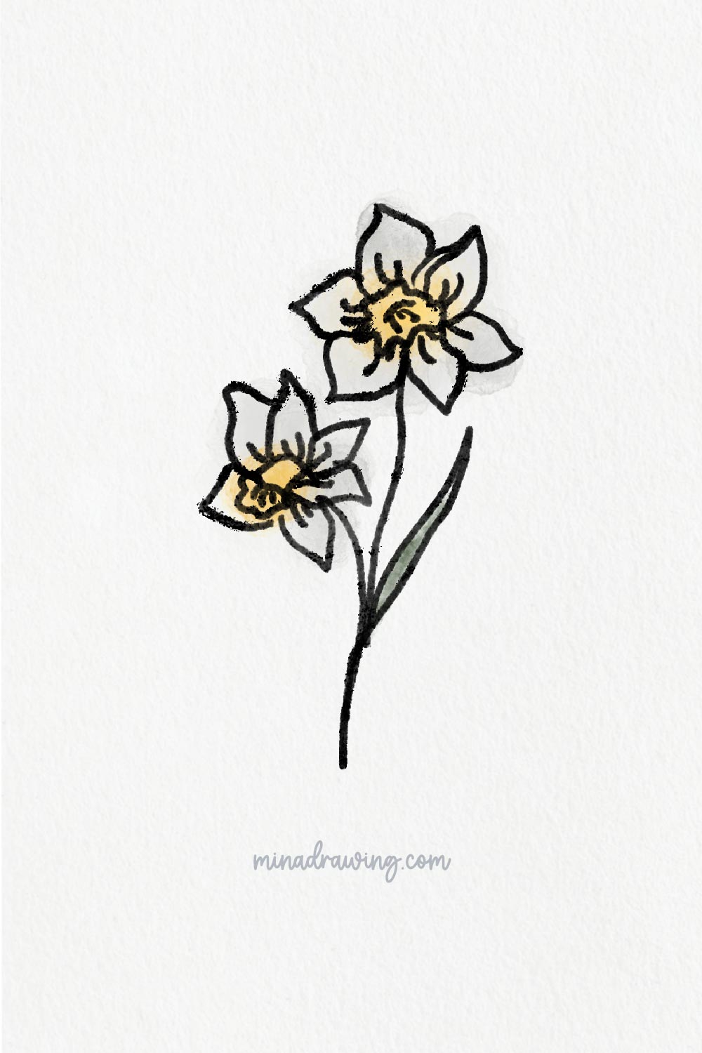 15 Easy Flower Drawing Ideas • Mina Drawing