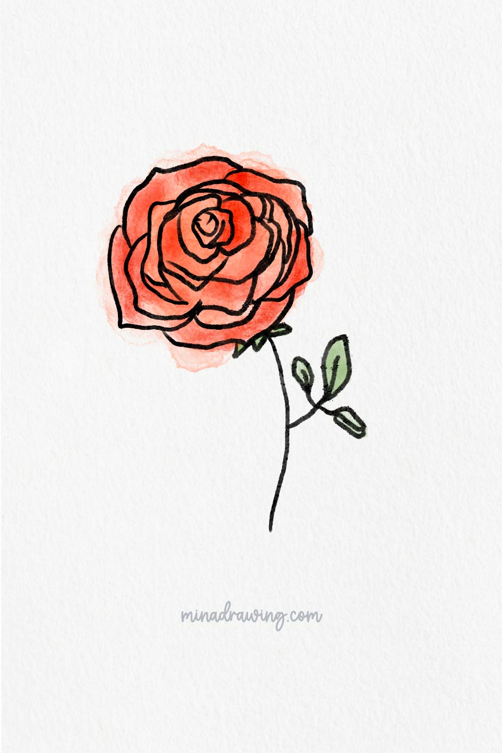 15 Easy Flower Drawing Ideas • Mina Drawing