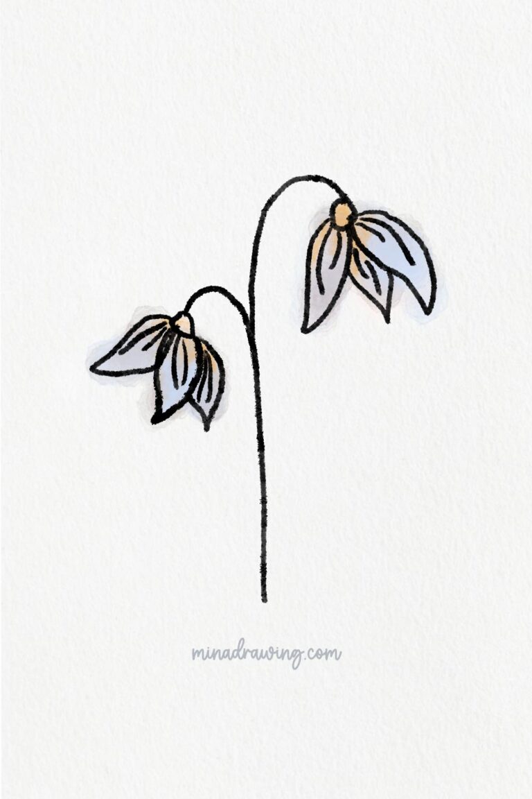 15 Easy Flower Drawing Ideas • Mina Drawing