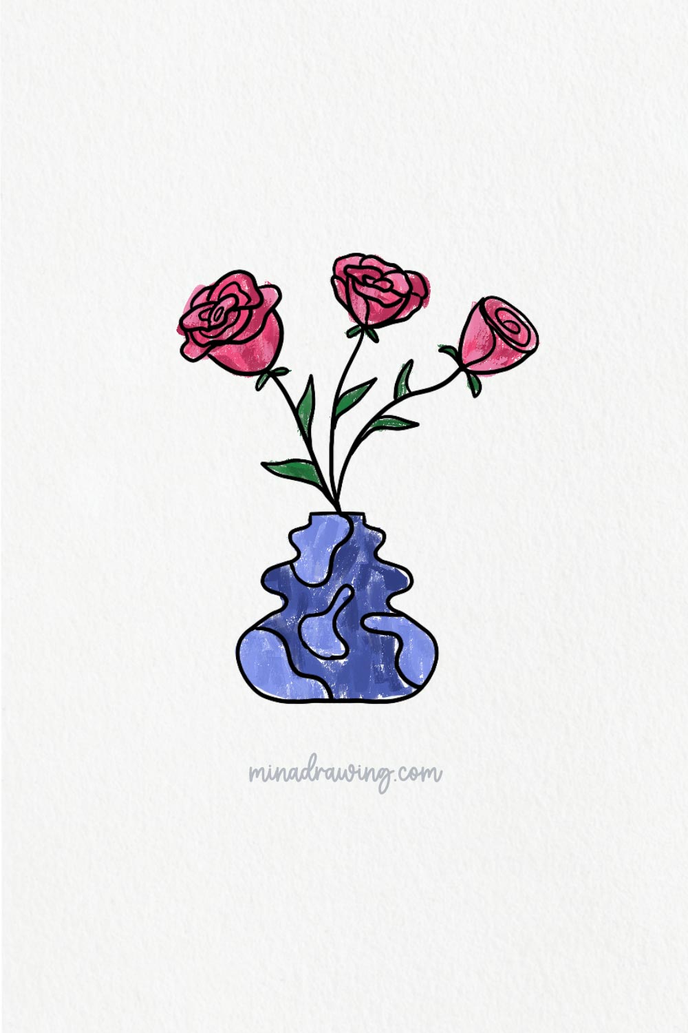 12 Easy Rose Drawing Ideas Step By Step Guide • Mina Drawing