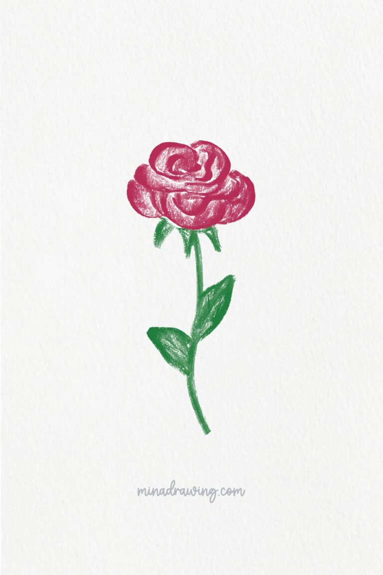12 Easy Rose Drawing Ideas Step By Step Guide • Mina Drawing